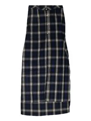 AMIRI Flannel Plaid Skirt
