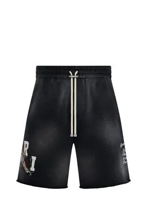 Amiri Vintage Tiger Sweatshort - Black