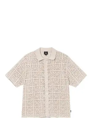 StÜssy Crochet Shirt 'natural - Cream