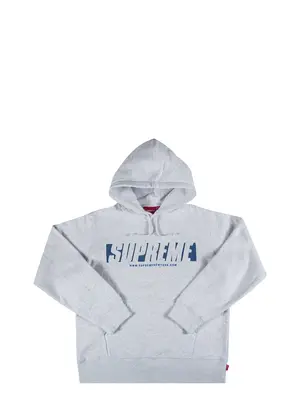 Supreme Reflective Cutout Hooded Sweatshirt - Grey