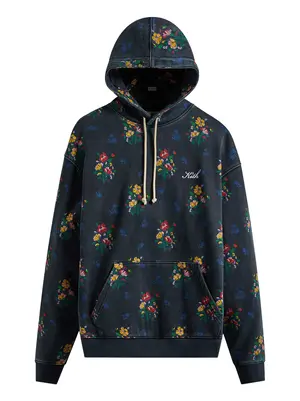 Kith Begonia Floral Williams Iii Pullover Hoodie - Blue