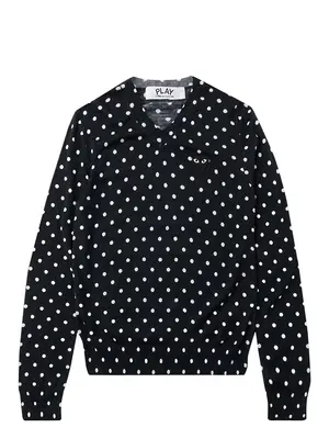 Play Comme Des Garcon Polka Dot Sweater - Blue