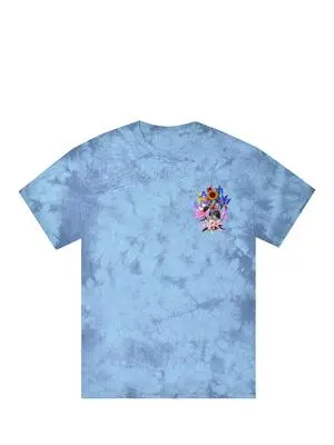 ANTI SOCIAL SOCIAL CLUB Bouquet For The Old Days Tie Dye Tee - Blue