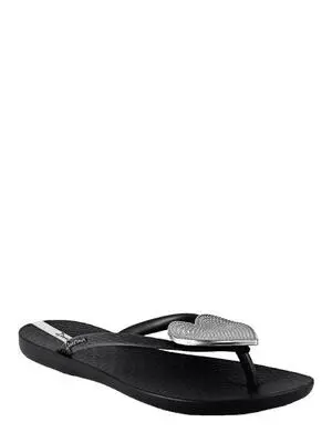 Ipanema Ipanema Wave Heart Flip Flop Black/silver