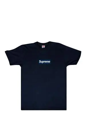 Supreme New York Yankees Box Logo T-shirt 'navy' Blue