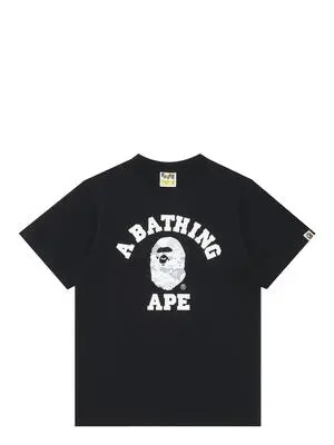 A BATHING APE Space Camo College Tee - Black