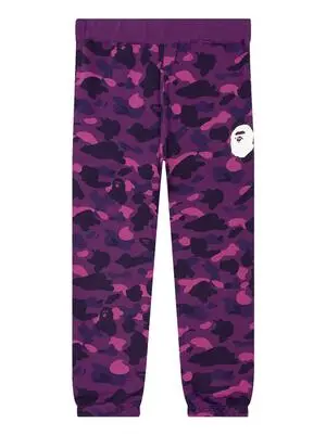 A BATHING APE Color Camo Wide Fit Sweatpants - Purple