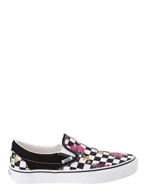 VANS Classic Slip-on Checkerboard Floral - Black