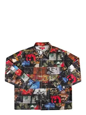 Supreme Nas And Dmx Collage Denim Chore Coat - Multicolor