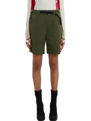Moncler Water Repellent Technical Stretch Nylon Shorts - Military Green