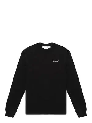 Off-White Caravaggio Arrow Skate Long-sleeve Tee - Black