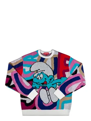 Supreme Supreme X Smurfs Sweater White