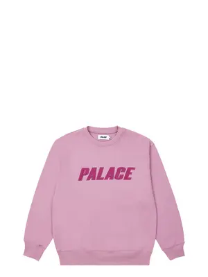 PALACE Iridescent Appliqué Crew 'ultra Mauve - Purple