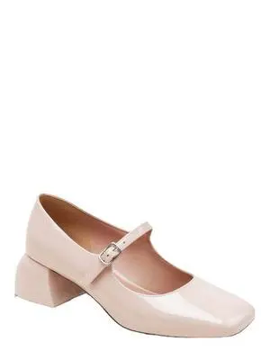 Linea Paolo Monroe Block Heel Mary Jane - Beige