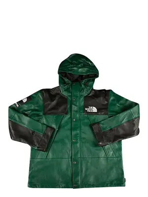 Supreme X The North Face Leather Mountain Parka - Green