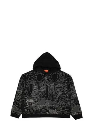WHO DECIDES WAR BY EV BRAVADO Duality Hooded Pullover Sweatshirt - Black