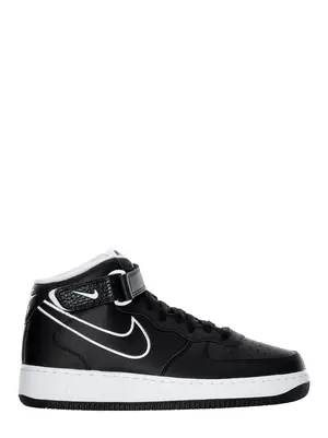 Nike Air Force 1 Mid '07 Leather Sneakers - Black
