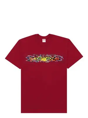 Supreme Eyes Tee 'cardinal' Red
