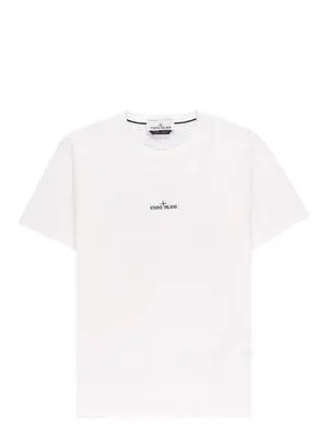 Stone Island T-shirt With Back Logo - White