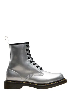 Dr. Martens 1460 'Chrome Paint Metallic' Boots Silver