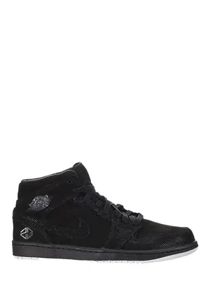 JORDAN 1 Mid 'suit And Sneakers' High-top Sneakers - Black