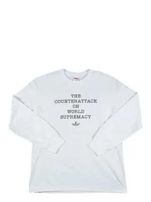 Supreme X Undercover X Public Enemy Counterattack Long-sleeve T-shirt - White
