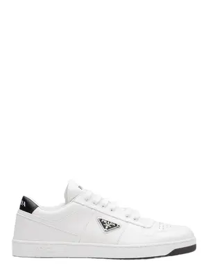 Prada Downtown Leather Sneakers - White