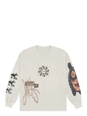 CACTUS JACK BY TRAVIS SCOTT Air Records Long-sleeve Tee 'off White - Cream