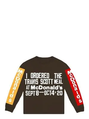 CACTUS JACK BY TRAVIS SCOTT X Cactus Plant Flea Market Souvenir Long-sleeve T-shirt - Brown