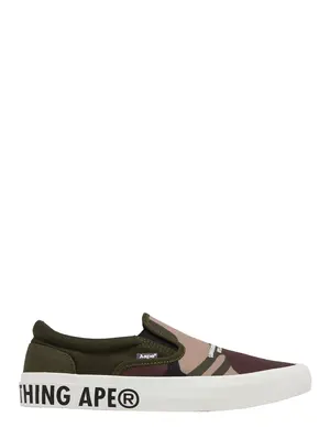A BATHING APE Aape Slip-on Camo - Green