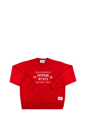 Supreme X Wtaps Crewneck - Red