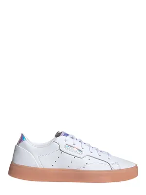 Adidas Sleek Coral Iridescent Sneakers - White