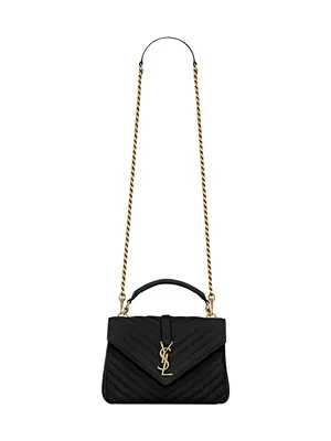 Saint Laurent Medium College Shoulder Bag - Black