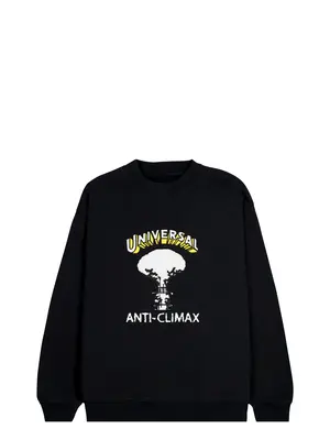 BRAIN DEAD Universal Anti-climax Crewneck Sweatshirt - Black