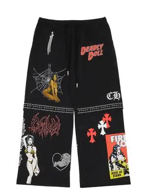 Chrome Hearts X Deadly Doll Sweatpants - Black