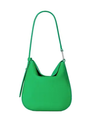 Akris Akris Little Anna Leather Hobo Bag Bamboo