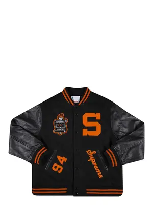 Supreme Team Varsity Jacket - Black