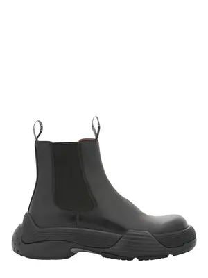 LANVIN Flash-x Bold Leather Boots - Black