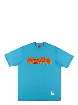 Supreme Cut Logo Short-sleeve Top 'bright Blue' Blue