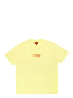 Supreme Splatter Short-sleeve Top 'pale Yellow' Yellow