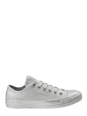 CONVERSE Chuck Taylor All Star Low Glitter Sneakers Silver