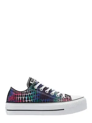 CONVERSE Chuck Taylor All Star Platform Low Digital Daze Crocodile Scales Multicolor