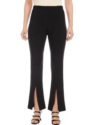 Fifteen Twenty Harlow Slit Hem Bootcut Pants - Black