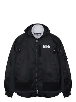 Nike X Sacai Layered Bomber Jacket - Black