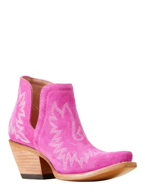 Ariat Ariat Dixon Western Boots Haute Pink Suede