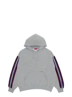 Supreme Half Zip Hooded Sweatshirt - Grey