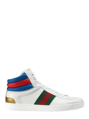 Gucci Ace High Top Sneakers - Black