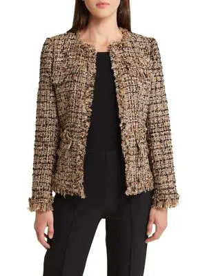 Kobi Halperin Lisa Bouclé Tweed Jacket - Gold