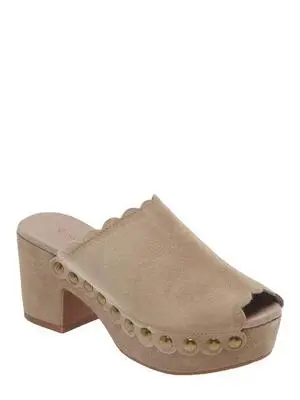 CHOCOLAT BLU Chocolat Blu Genessis Platform Sandal Taupe Suede