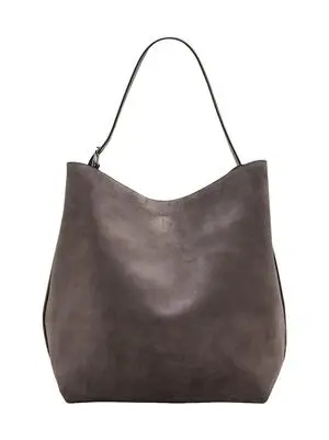 TOTEME Suede Tote Bag - Granite